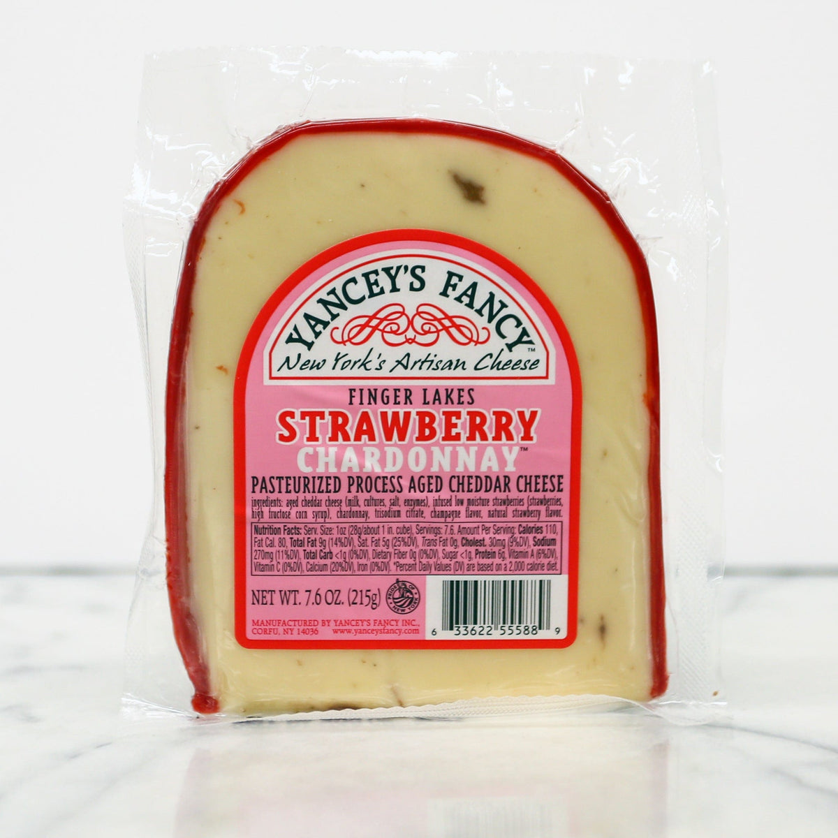 Yancey's Fancy Cheese - Strawberry Chardonnay Cheddar 7.6oz — Blue ...